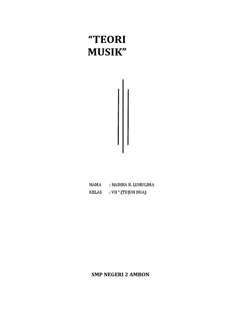Unsur Dasar dalam Teori Musik | PDF | Seni
