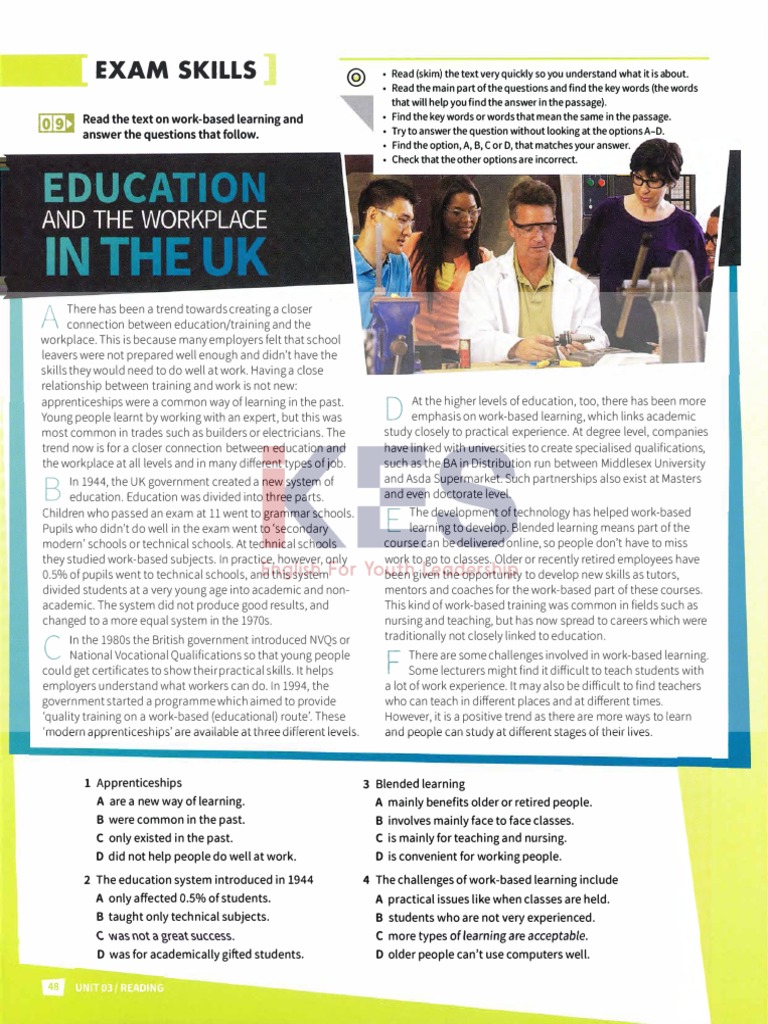 Foundation - Homework - Reading - Lesson 3 | PDF | Vocational Education ...