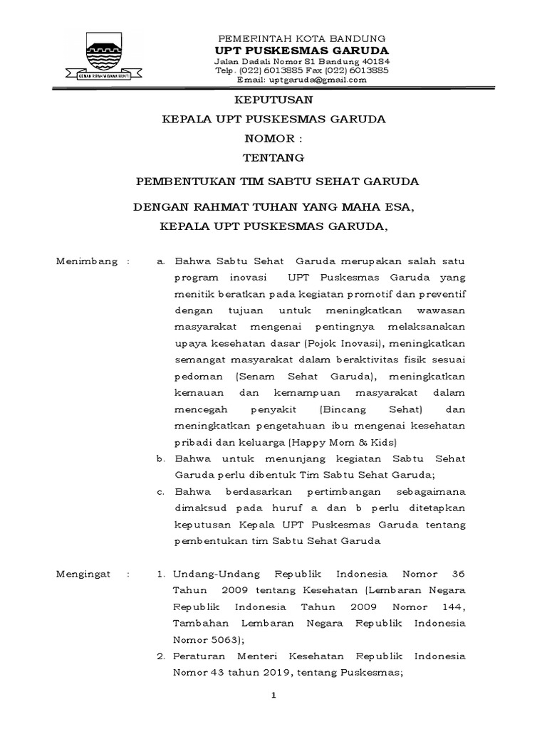 SK SSG | PDF | Kesehatan Holistik