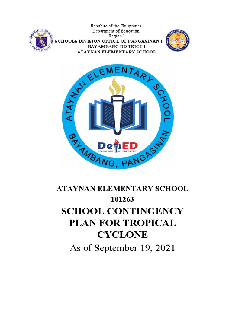 Contingency Plan On Tropical Cyclone | PDF