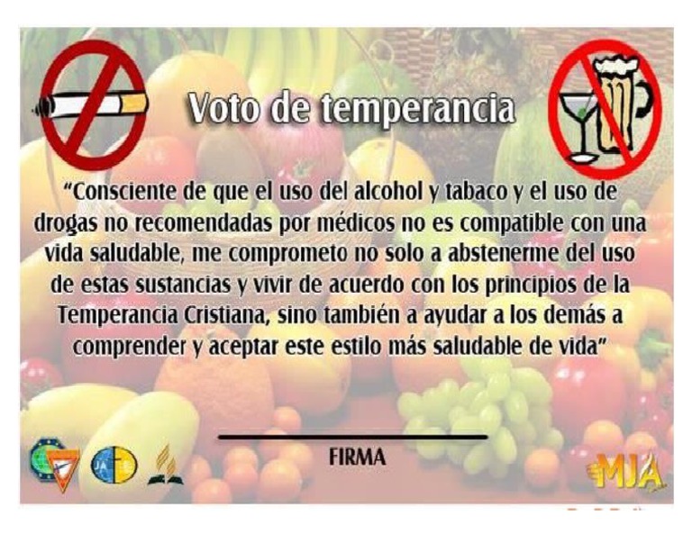 Voto Temperancia | PDF