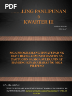 Mga Patakaran at Programa Ni Pangulong Ferdinand E. Marcos: (Disyembre ...