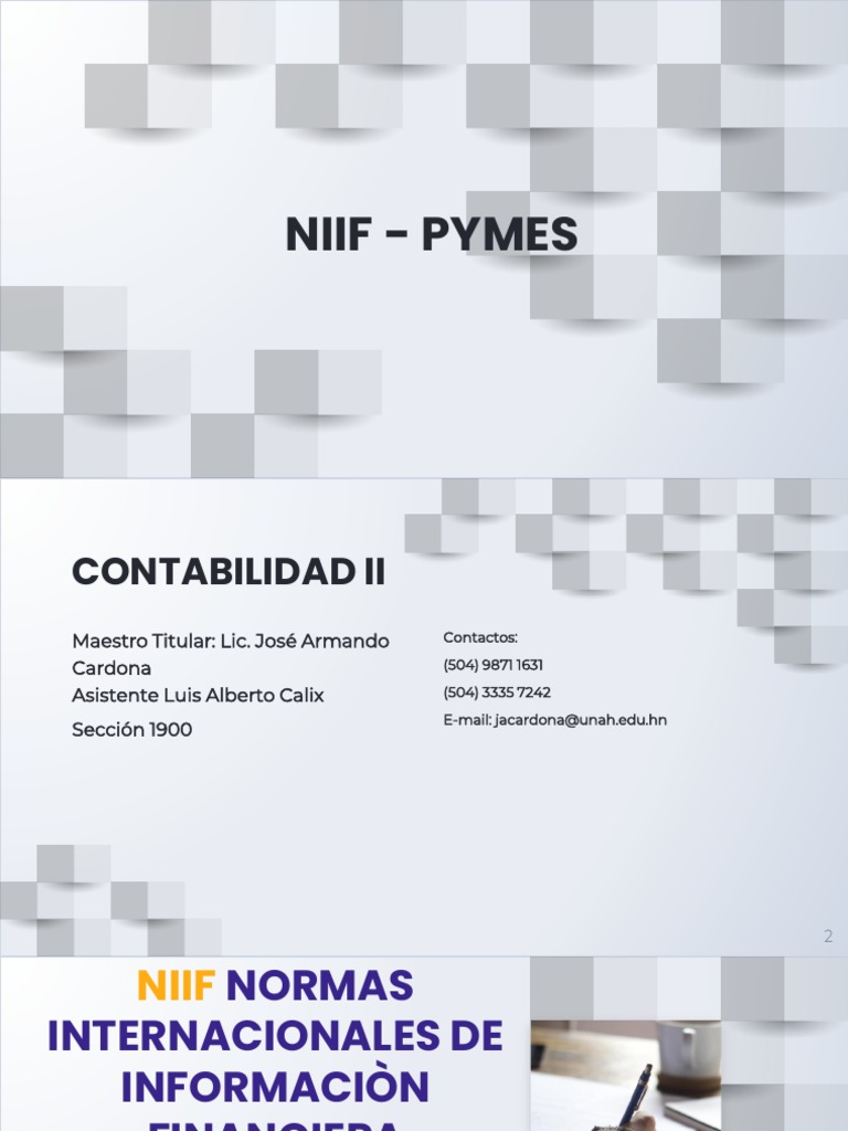 Niif - Pymes | PDF | normas internacionales de INFORMACION FINANCIERA ...