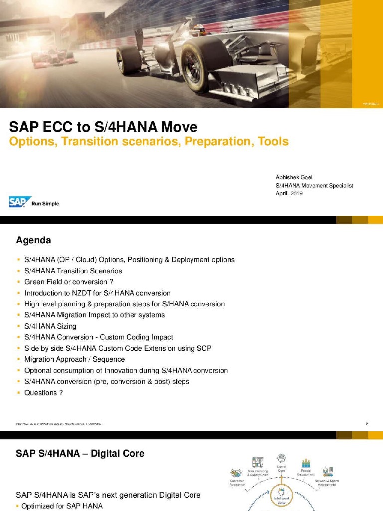 Sap Ecc To S4hana Move | PDF