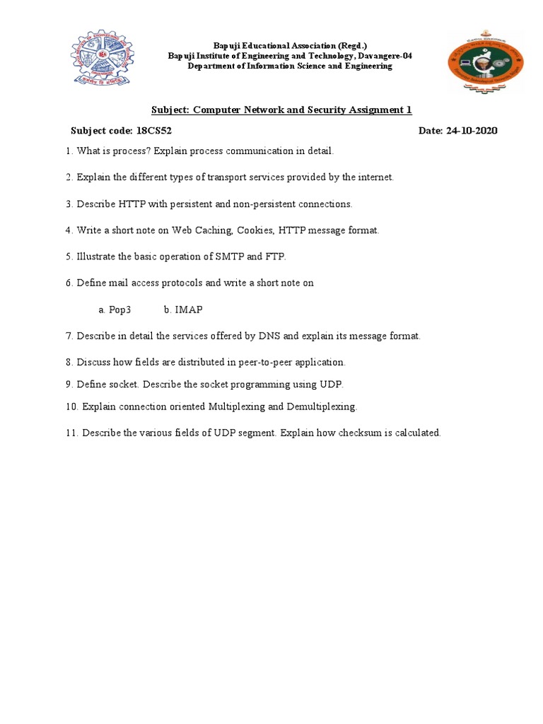 CN Assignment 1 | PDF