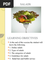 Classification of Salad According To Ingredients Used | PDF