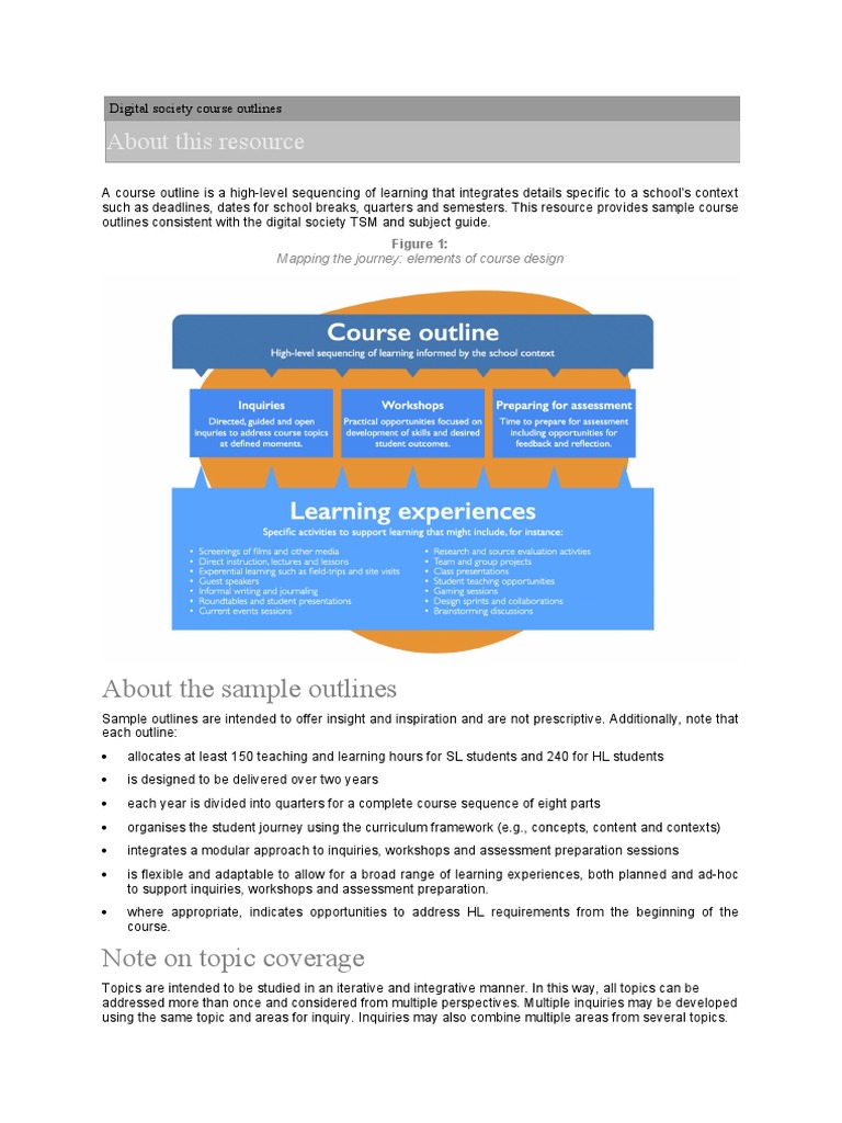 Digital Society Course Outlines Guide | PDF | Sustainable Development ...