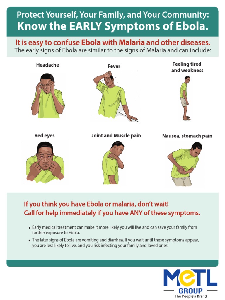 Ebola Early Symptoms Poster ENG-508 | PDF