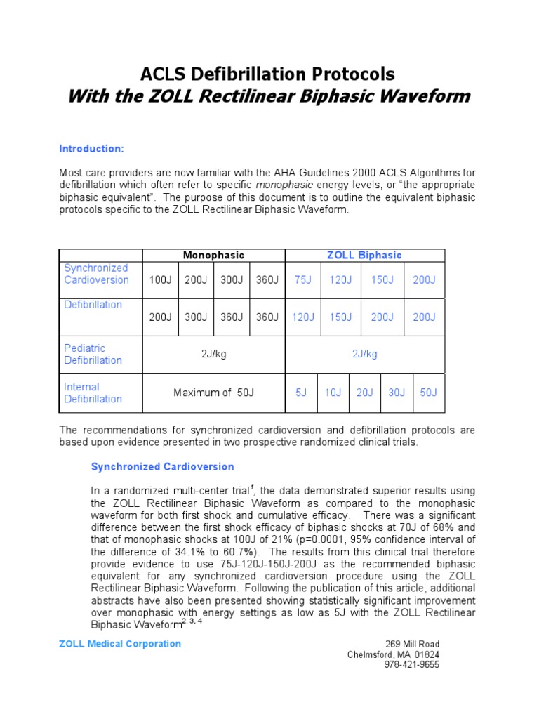 ACLS Defibrillation Protocols _2 | Cardiac Electrophysiology | Health ...