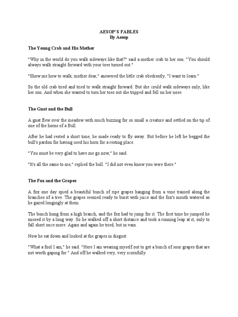 Aesop - S Fables | PDF