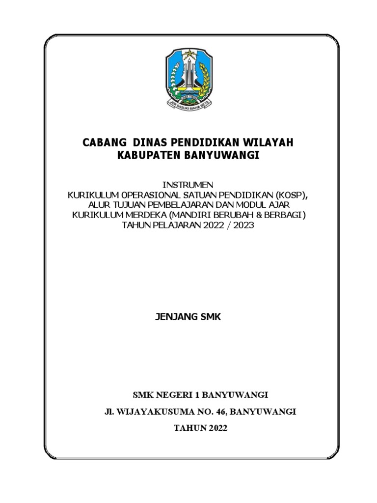 Instrumen Validasi KOSP 2022 | PDF
