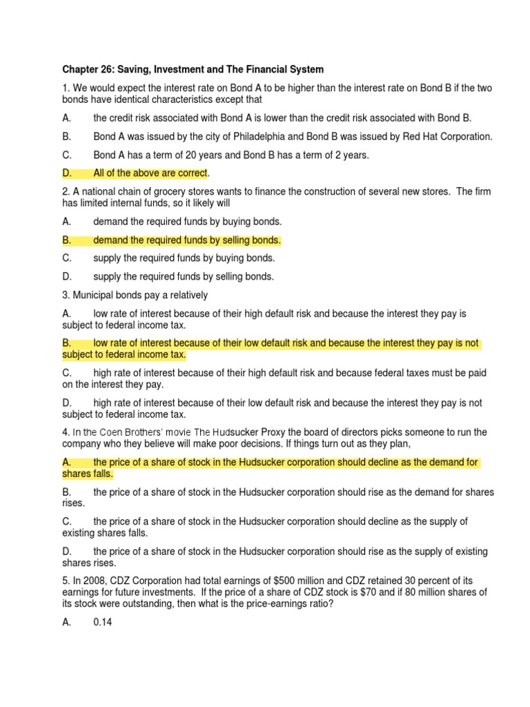 Quiz2_Selected_MCQs_Student | PDF | Money Supply | Supply And Demand