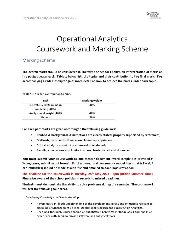1 - MANM304 2021 Coursework and Marking Scheme | PDF | Dna Profiling ... 1 - MANM304 2021 Coursework and Marking Scheme | PDF | Dna Profiling ...