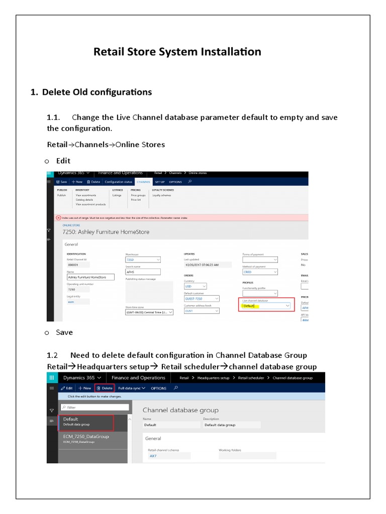 Install Retail Store System with New Configurations | PDF | Databases ...