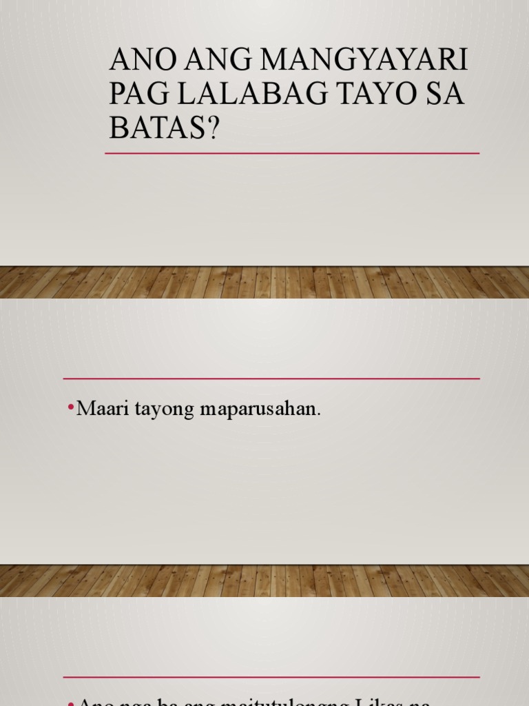 ESP 10 Likas Na Batas Moral | PDF