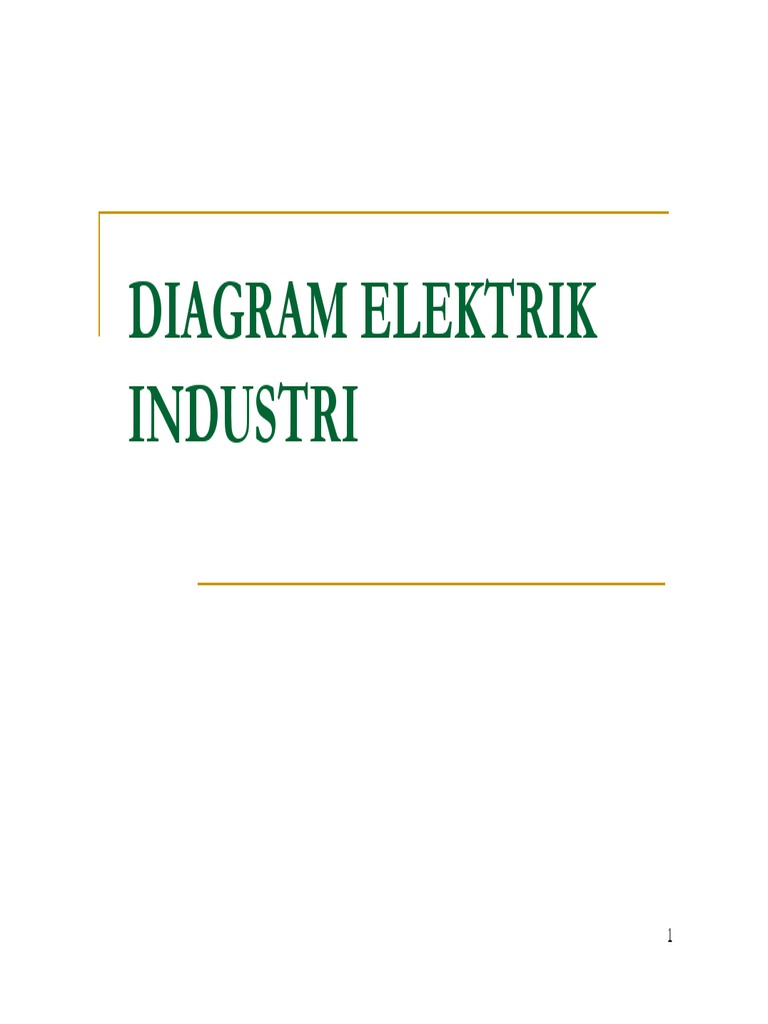 Diagram Listrik Industri | PDF