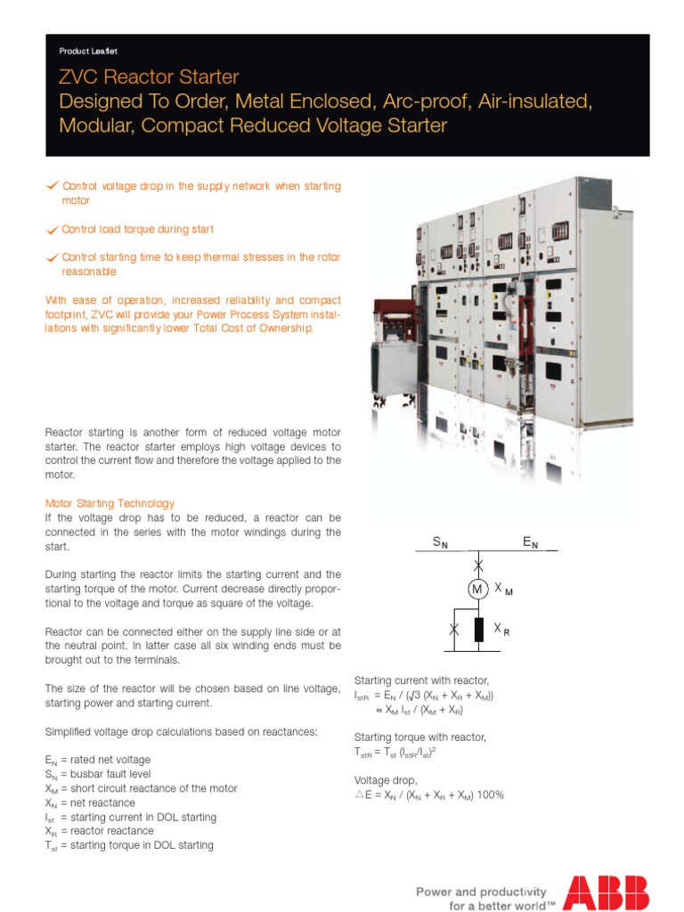 1VGA671067 - ZVC Reactor Starter | PDF | Switch | Electrical Engineering