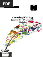 Creative Writing: Quarter 1 - Module 1 | PDF | Verb | Learning