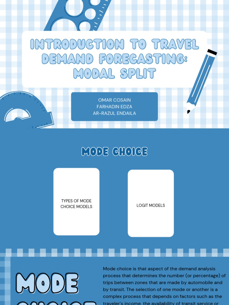 Understanding Modal Split in Transportation | PDF | Public Transport ...