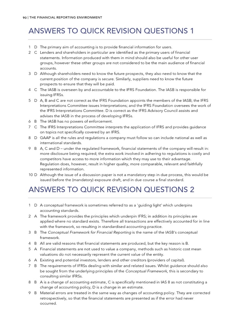 FAR Answers | PDF | International Financial Reporting Standards ...