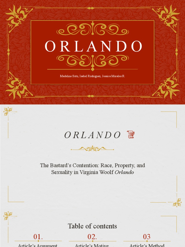 Bastardy in Virginia Woolf's Orlando | PDF | Orlando: A Biography ...