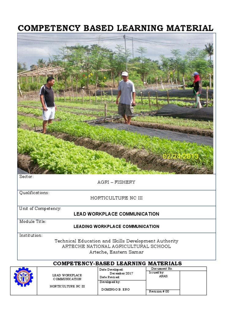 CBLM Basic Communication | PDF | Nonverbal Communication | Communication