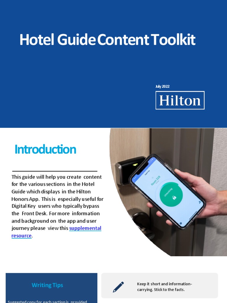 Hilton Honors App Content Guide | PDF | Hotel | Hilton Worldwide