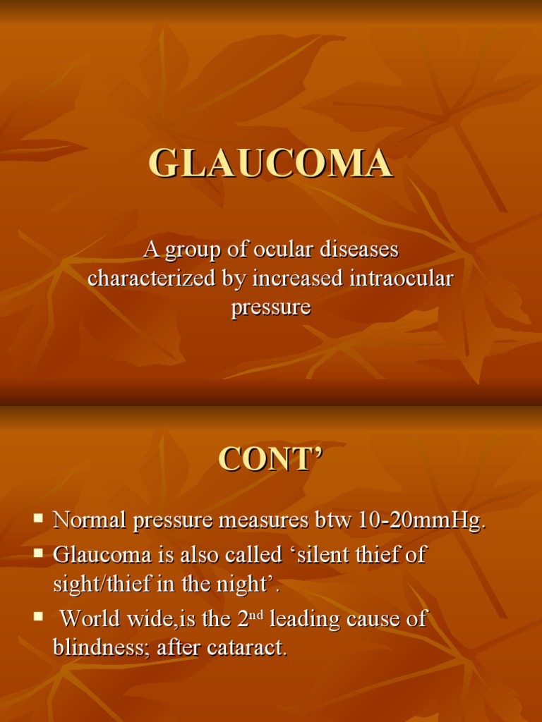6 Glaucoma Pdf Glaucoma Vision