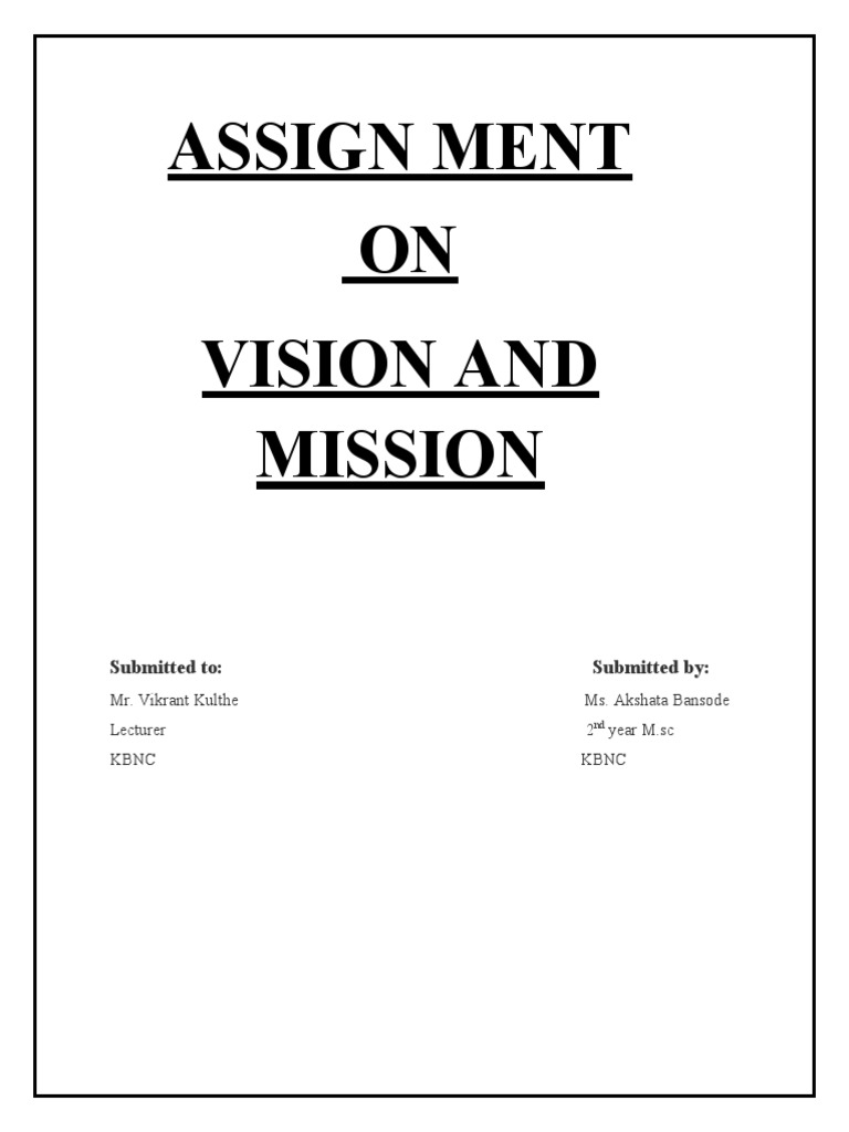 AA Vision and Mission | PDF | Nursing | Health Care