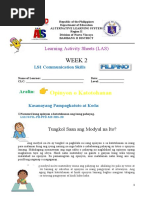 Modules With Worksheet (Sanhi at Bunga) . | PDF