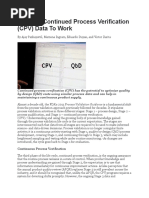 Continued Process Verification | PDF | Quality Management System ...