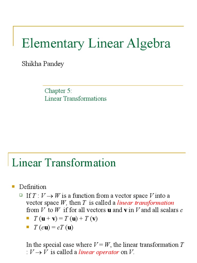 Module5 Linear Transforms Pdf Eigenvalues And Eigenvectors Linear Map 6647