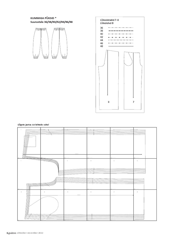 Kummiga Püksid | PDF