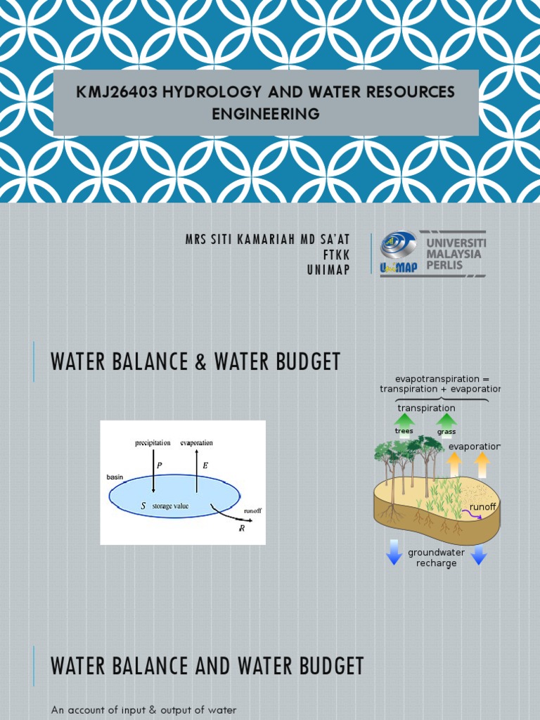 Water Balance and Budget in Hydrology | PDF | Hydrology | Drainage Basin