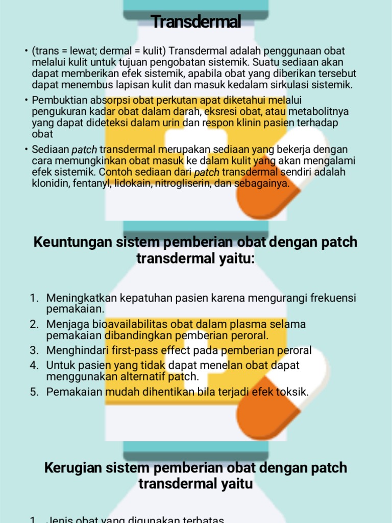 Panduan Patch Transdermal untuk Obat | PDF | Pengembangan Diri ...