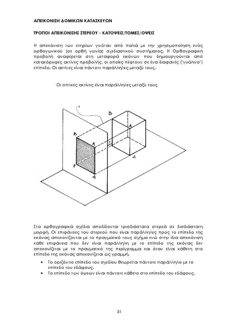ΣΗΜΕΙΩΣΕΙΣ - Γενικές Αρχες Γραμμικού Σχεδίου (ΤΡΟΠΟΙ ΑΠΕΙΚΟΝΙΣΕΙΣ ...