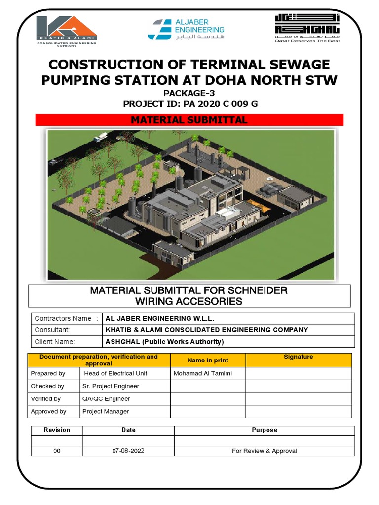Doha North STW Pumping Station Materials | PDF | Ac Power Plugs And ...