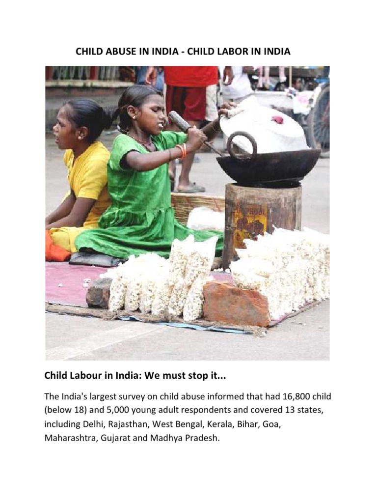 Child Abuse in India | PDF | Child Labour | Child Abuse