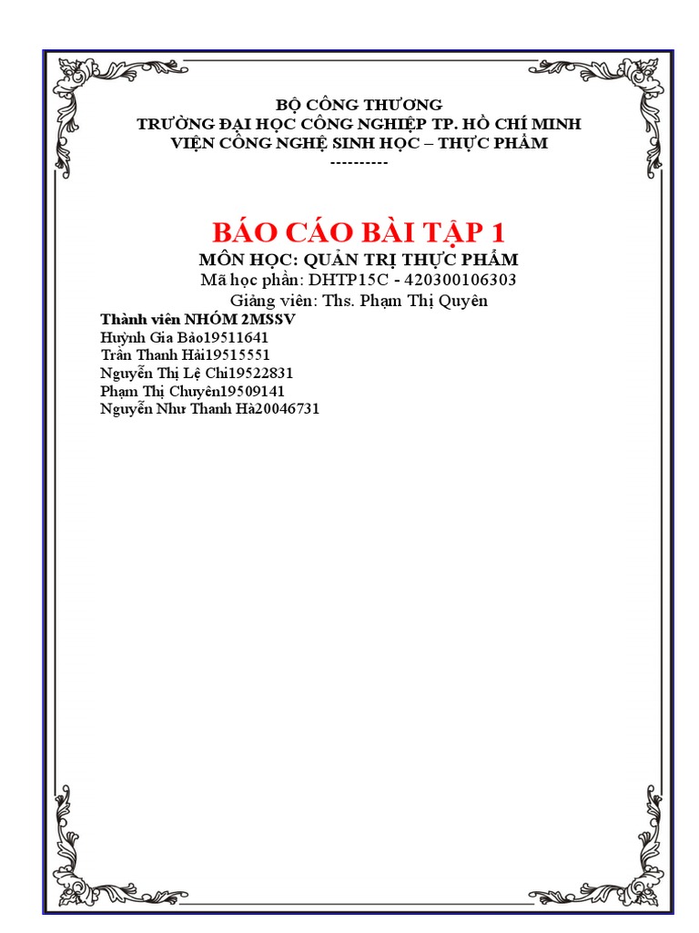 bài tập 1 QTDN | PDF