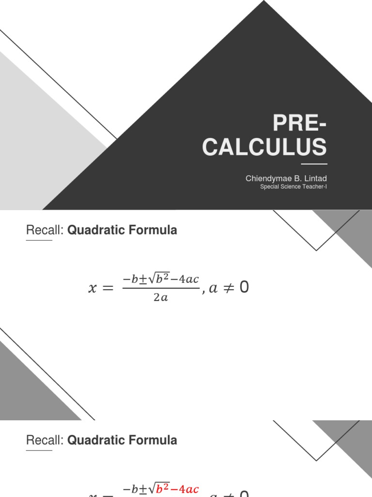 L2 Identifying Conics Using Discriminant | PDF
