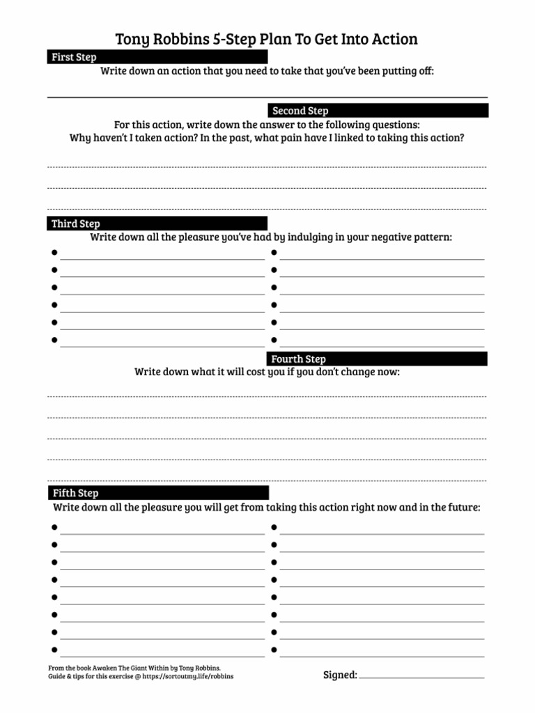 5 Step Action Plan v1 Letter | PDF