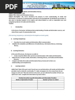 MIL Lesson Plan | PDF | Information Literacy | Literacy