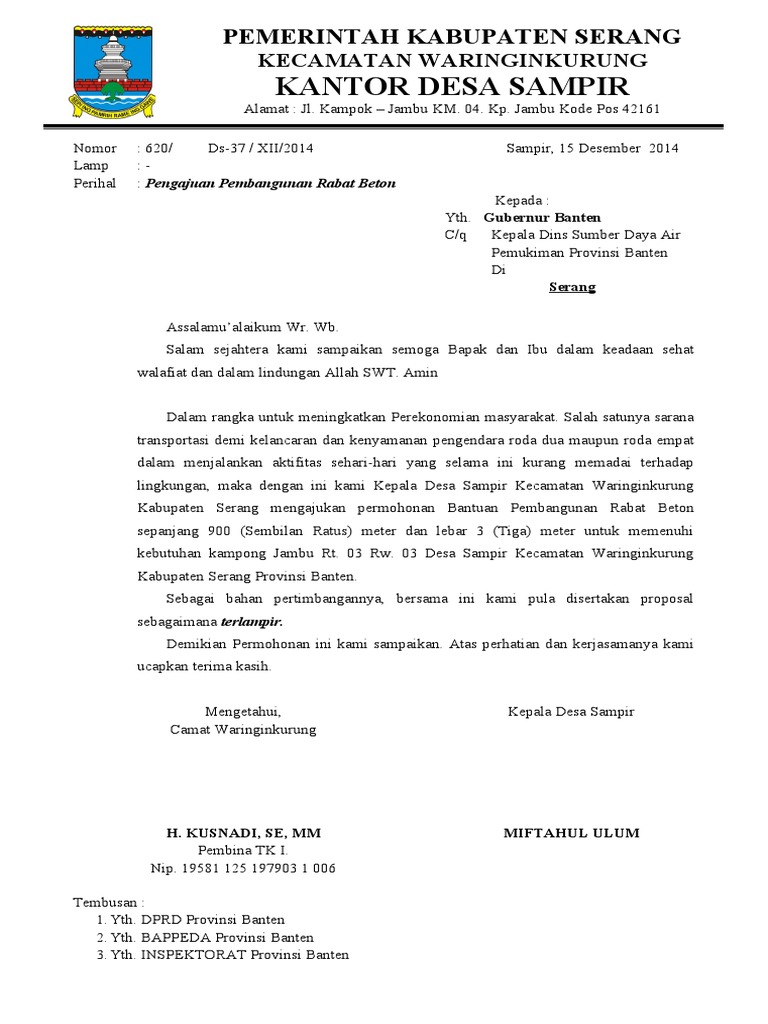 Proposal Rabat Beton | PDF