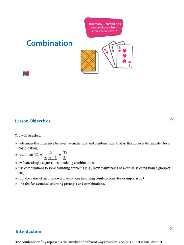 Combination PDF | PDF