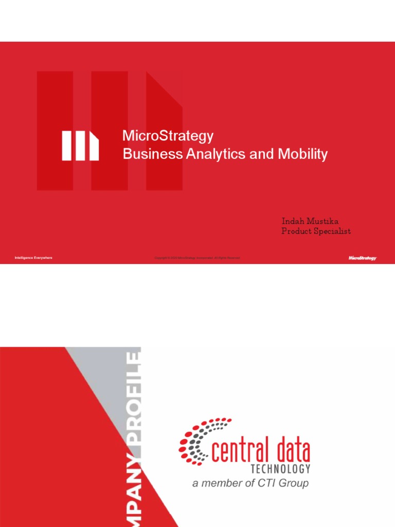 Microstrategy Introduction | PDF | Analytics | World Wide Web