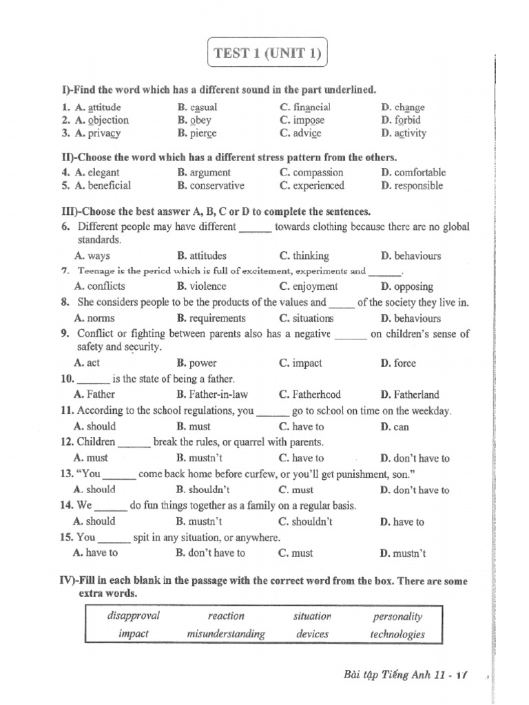 Review 1 - Unit 1-2 | PDF
