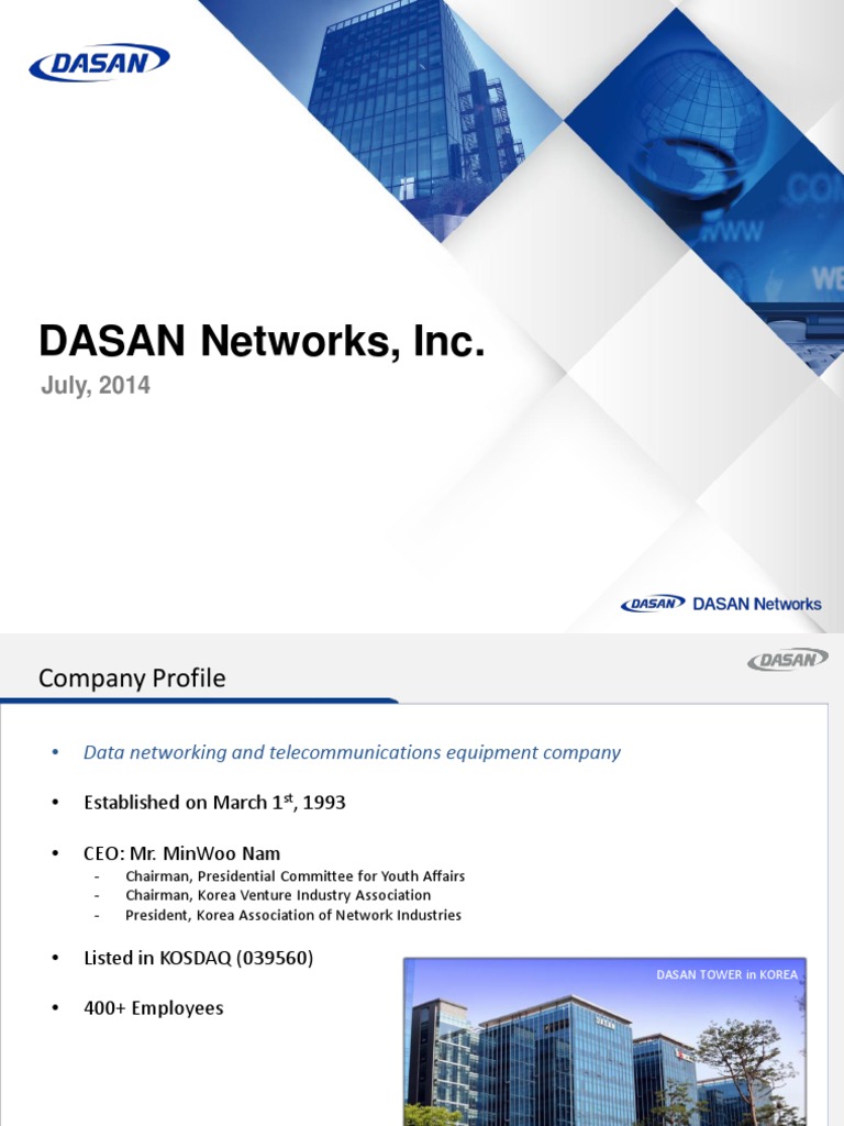 DASAN Networks Introduction | PDF | Fiber To The X | Ieee 802.11