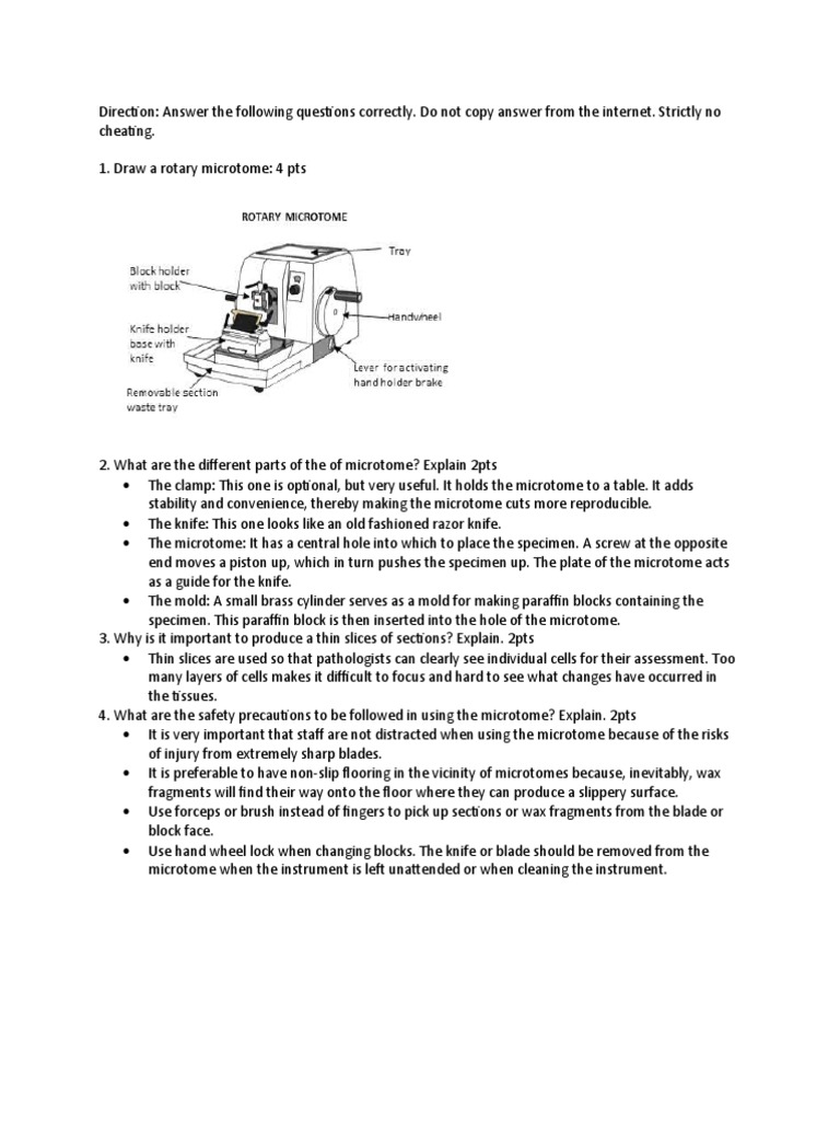 Microtomy Pdf