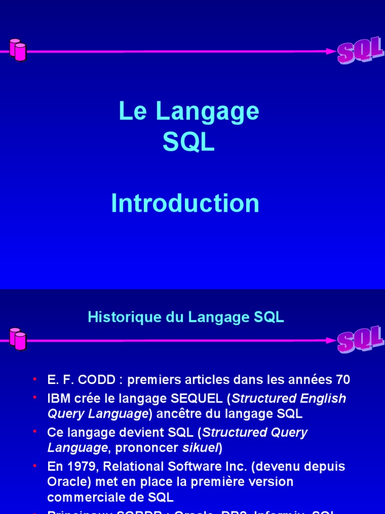 SQL - Complet - Projet BD | PDF
