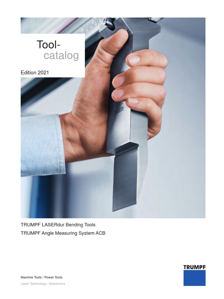 TRUMPF Bending Tools Catalog en | PDF | Expert | Secondary Sector Of ...